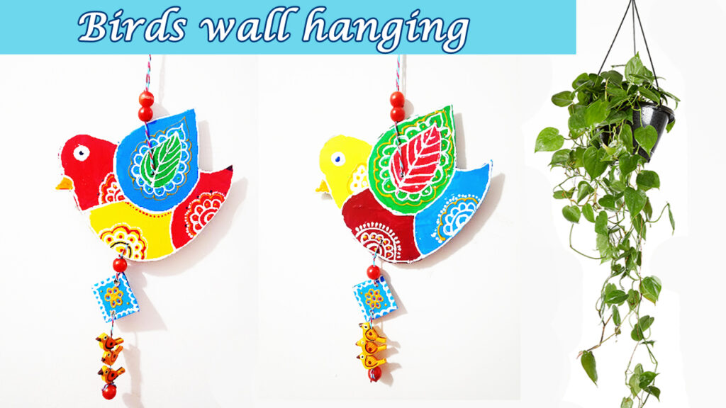 Attractive And Easy To Make DIY- Birds Wall Hanging Decor Using ...