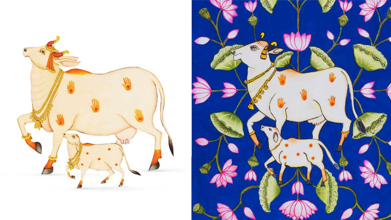 Pichwai Art The Traditional Folk Art. Beauty Of The Designer State ...